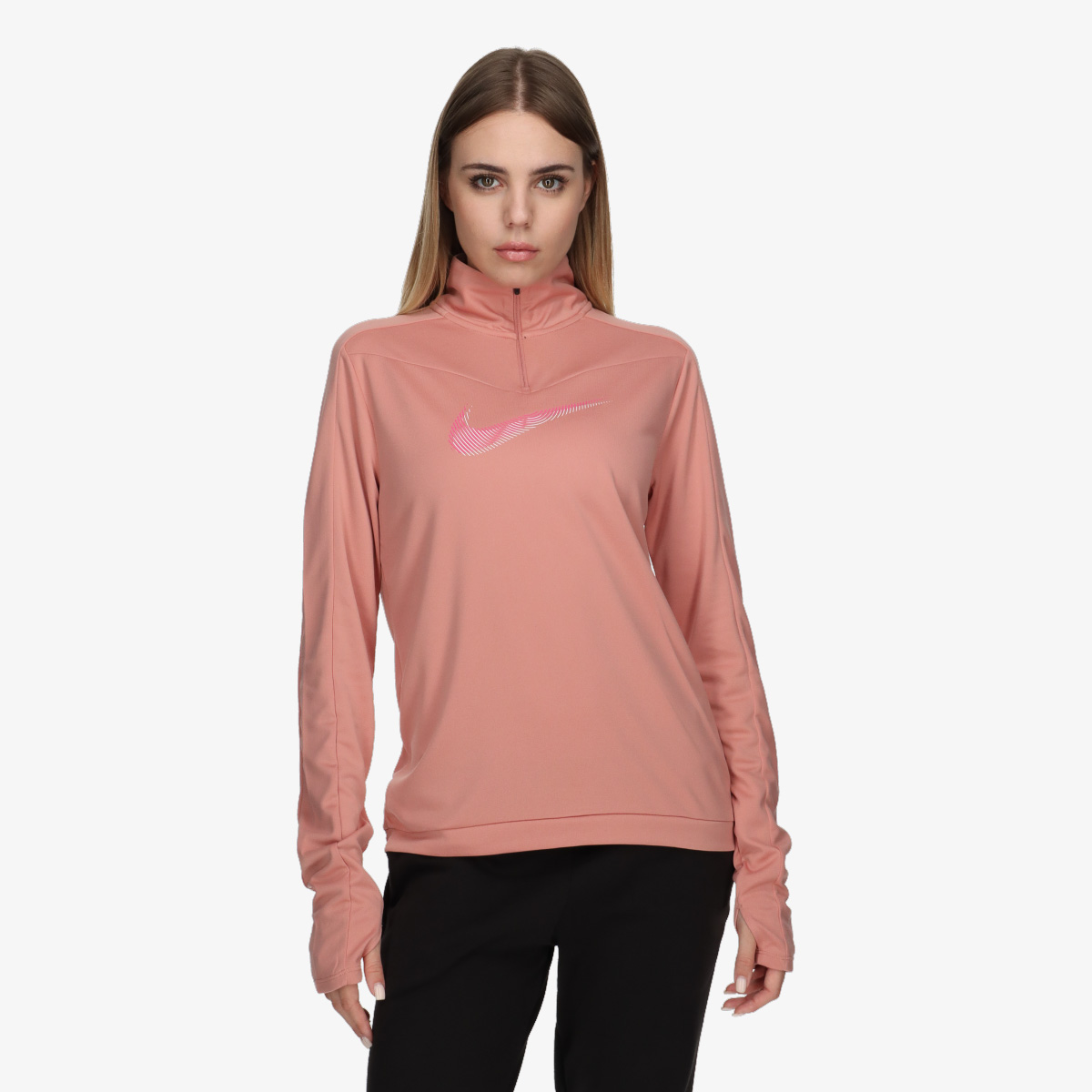 NIKE Majica dugih rukava Dri-FIT Swoosh FB4687-618 | Runnmore